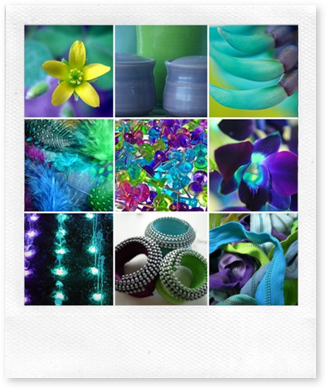 A Scrappy Design: {Color Inspiration: Aqua, Purple, & Lime}